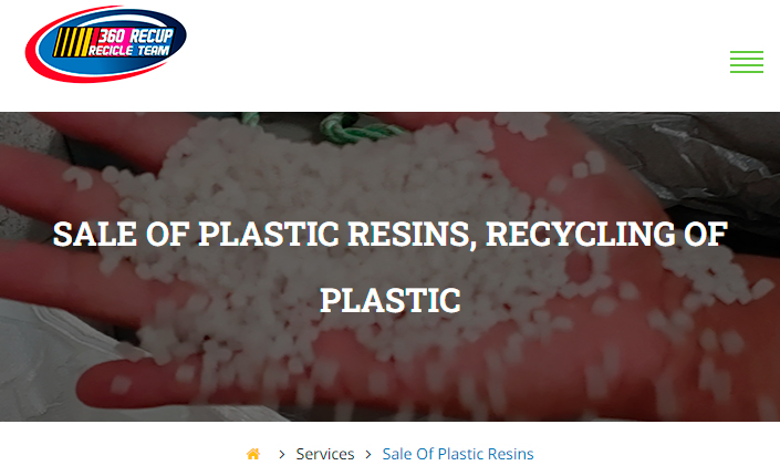 Sale of plastic resins, Recycling of plastic